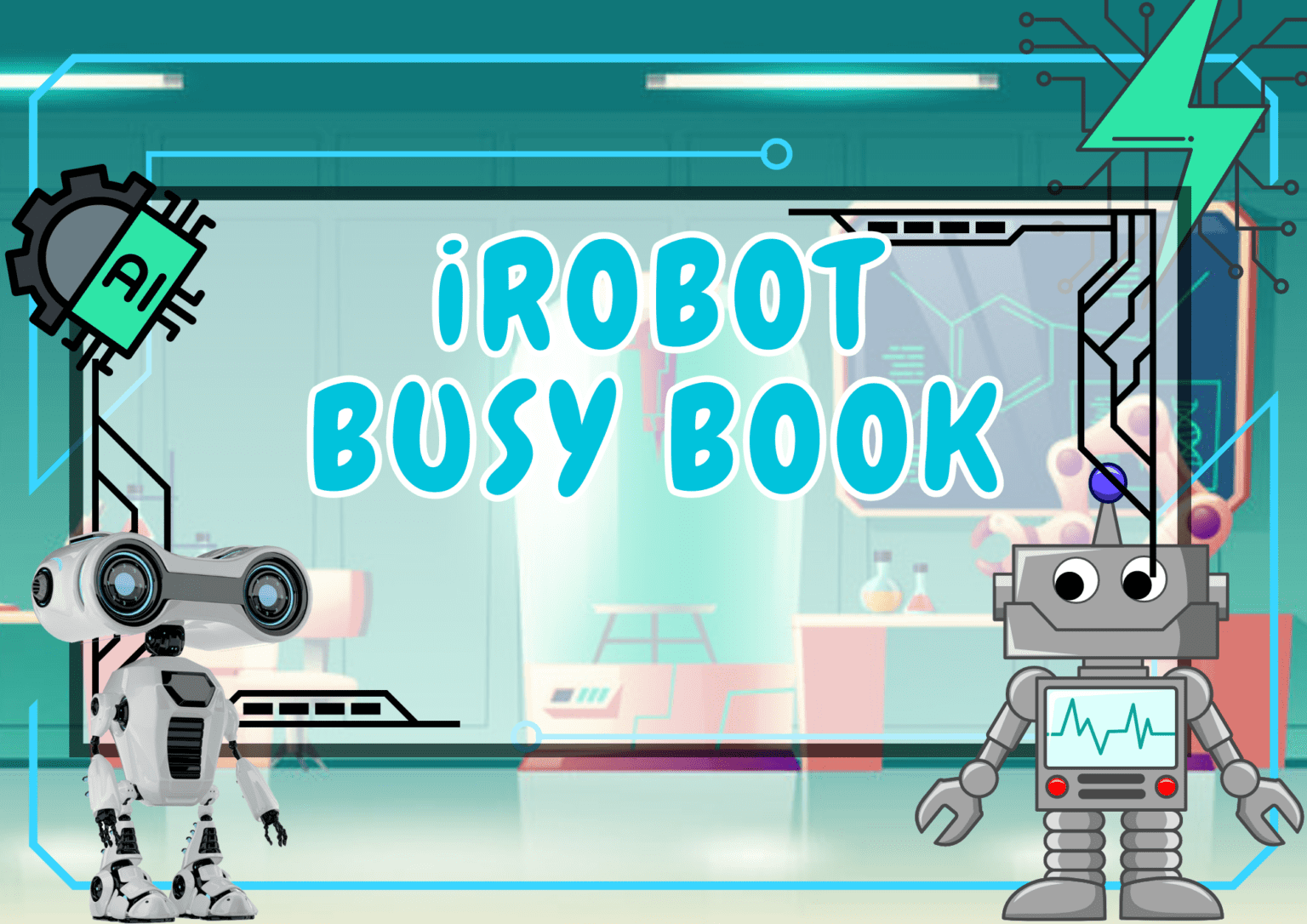 Printable iRobot busy book - Magnificent Kids
